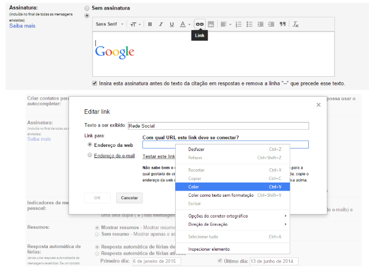 Tutorial - Como configurar uma assinatura no Gmail